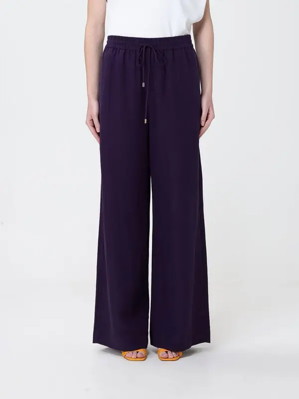 Liu Jo Wide Leg Drawstring Trousers - Violet