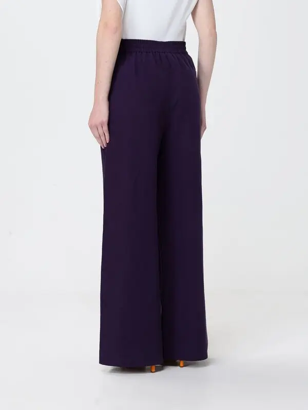 Liu Jo Wide Leg Drawstring Trousers - Violet