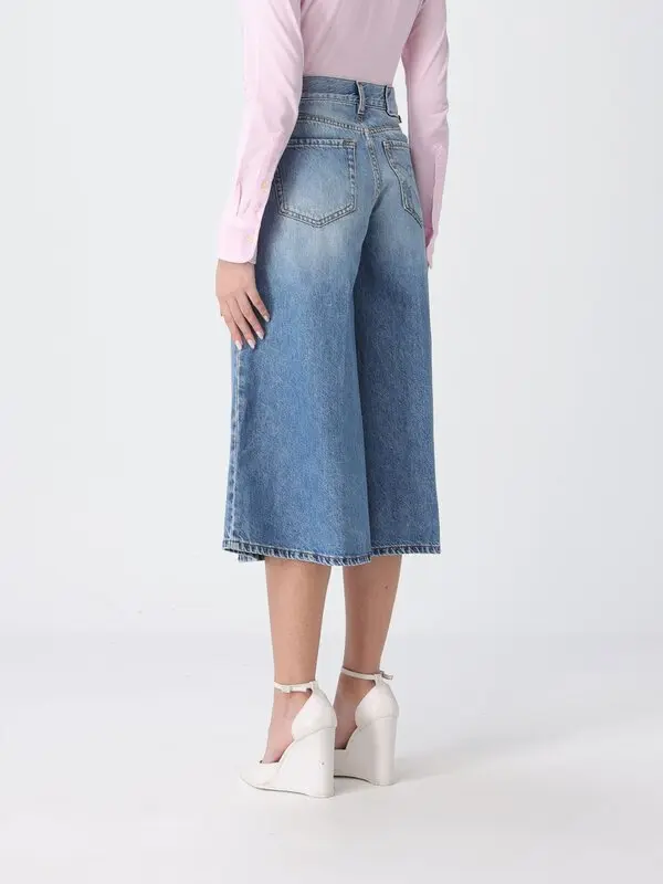 Pinko Cropped Wide Leg Jeans