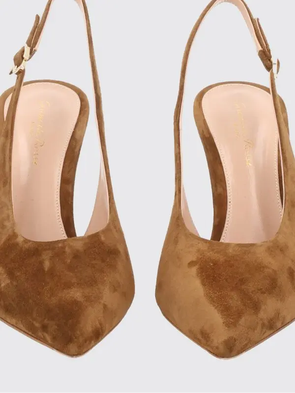 GIANVITO ROSSI Slingback High Heel Pumps - Brown