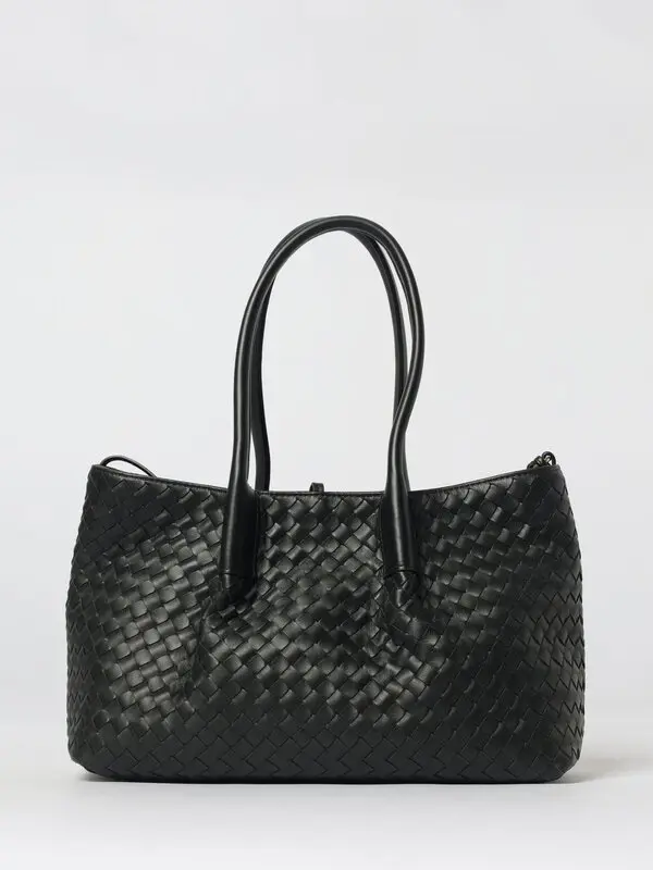 Bottega Veneta Woven Shoulder Bag - Black