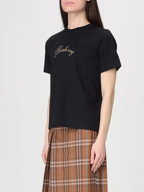 Burberry Cotton T-shirt With Contrasting Logo