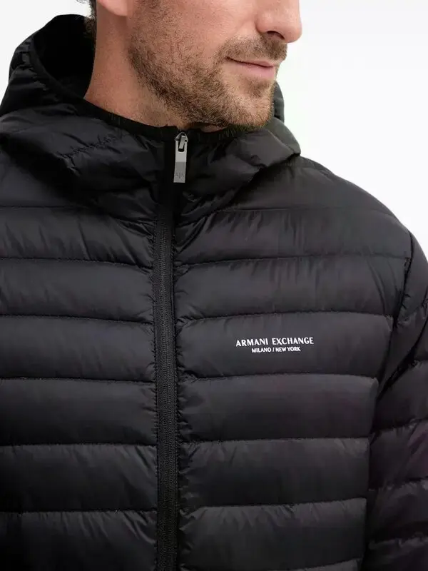 Armani Exchange Quilted Hooded Jacket