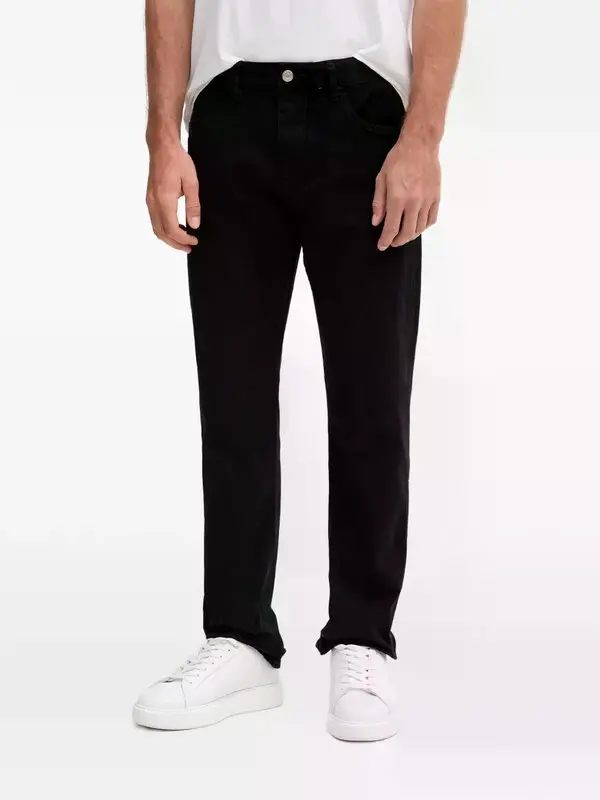 Armani Exchange Straight-leg Jeans - Black
