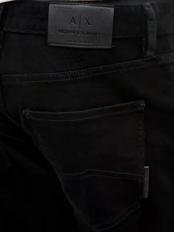 Armani Exchange Straight-leg Jeans - Black