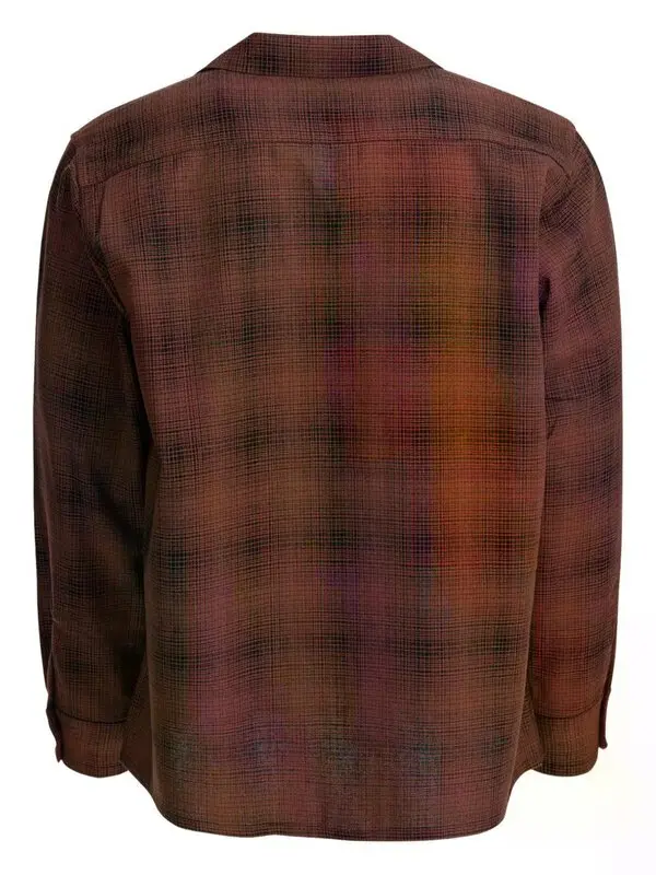 Needles Checked Pocket Shirt - Brown