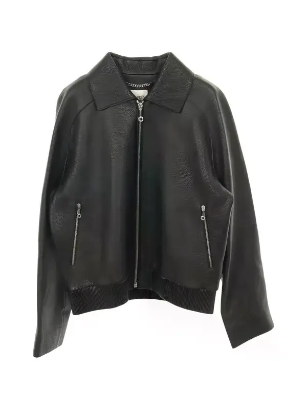 Hermès Leather Bomber Jacket