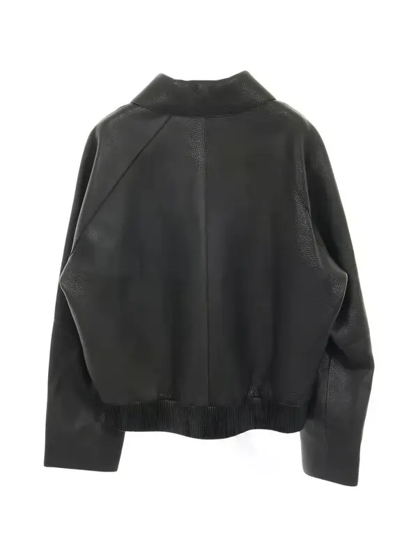 Hermès Leather Bomber Jacket
