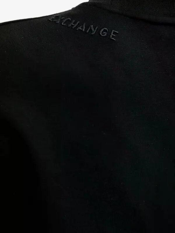 Armani Exchange Mock Neck Cropped Sweatshirt