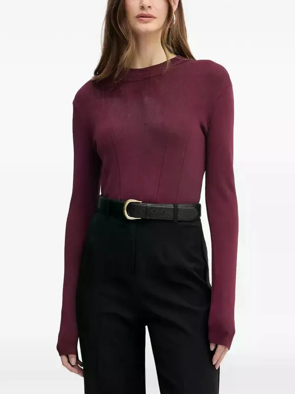 Armani Exchange Long-sleeve Ribbed Knit Sweater