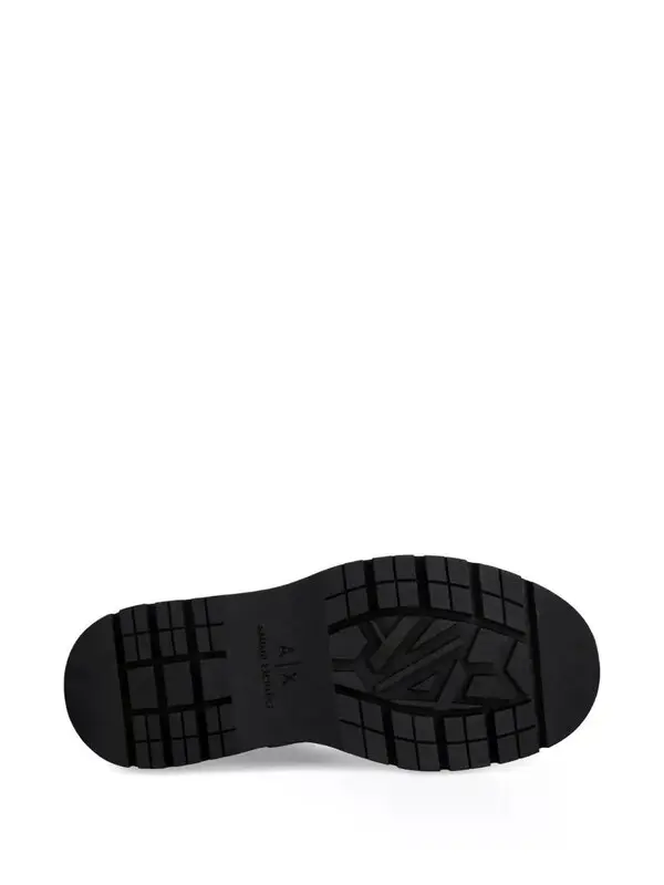 Armani Exchange Round-toe Lace-up Boots