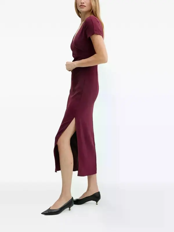 Armani Exchange V-neck Midi Dress