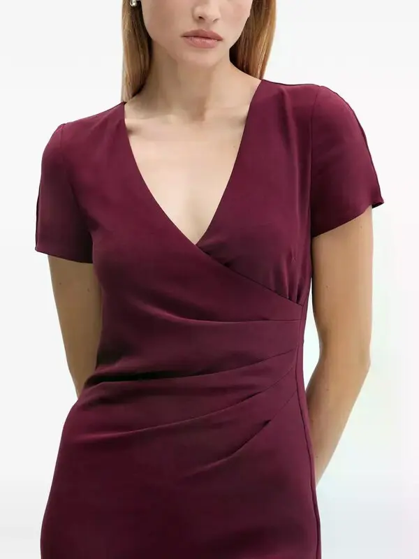 Armani Exchange V-neck Midi Dress