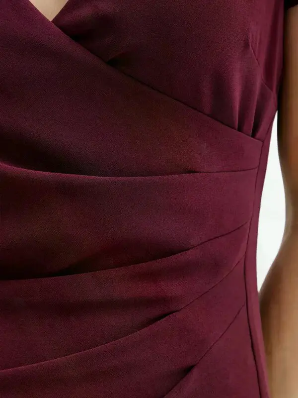 Armani Exchange V-neck Midi Dress