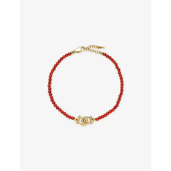 MISSOMA Lunar New Year Horseshoe Beaded Bracelet - Gold