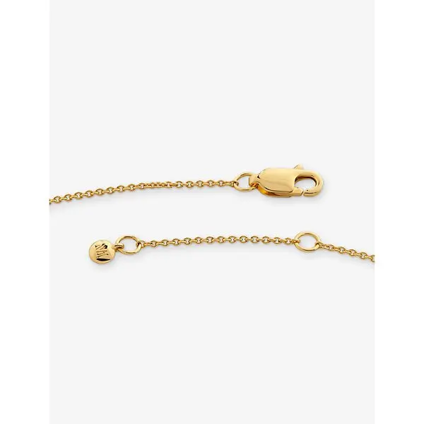 Monica Vinader Initial U Stamp Chain Bracelet - Gold
