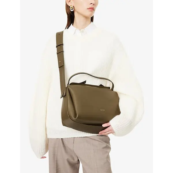 NEOUS Scorpius Leather Tote Bag - Olive