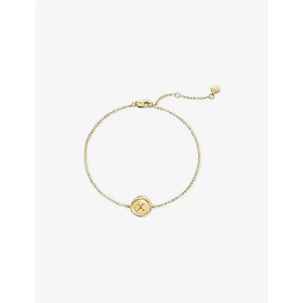 Monica Vinader Initial Chain Bracelet - Gold