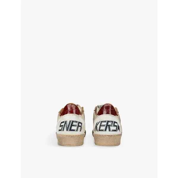 GOLDEN GOOSE Ball Star Suede Trainers - Beige Comb