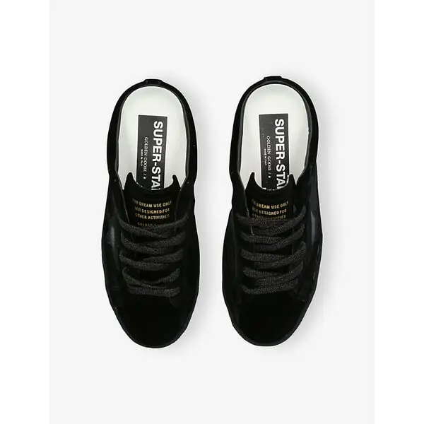 GOLDEN GOOSE Super-star Sabot Velvet Trainers - Black