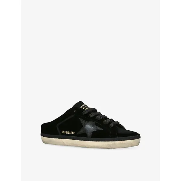 GOLDEN GOOSE Super-star Sabot Velvet Trainers - Black