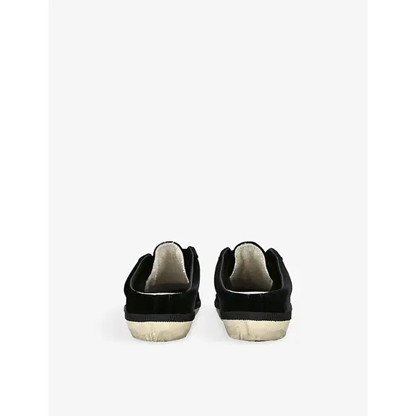 GOLDEN GOOSE Super-star Sabot Velvet Trainers - Black