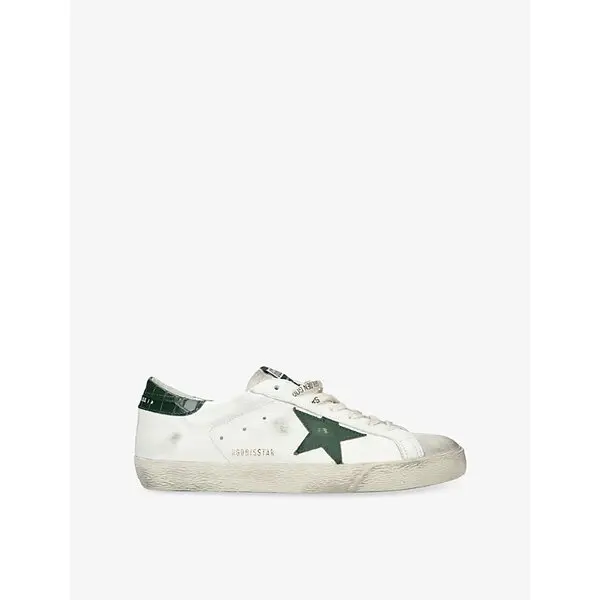 GOLDEN GOOSE Super-star Leather Trainers - Green Oth