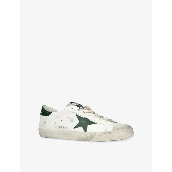 GOLDEN GOOSE Super-star Leather Trainers - Green Oth