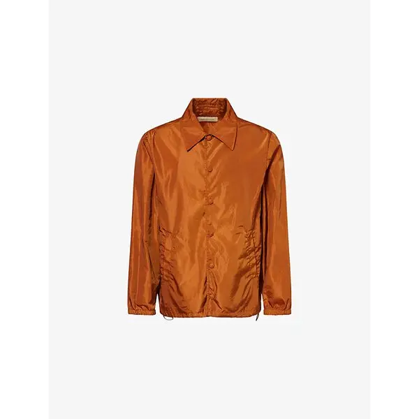 Dries Van Noten Vorries Collared Woven Jacket - Ocra