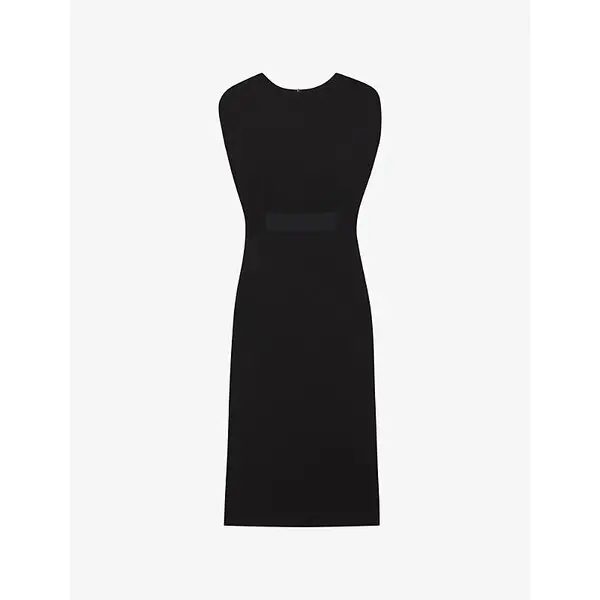 BOSS Short-sleeve Stretch-jersey Midi Dress