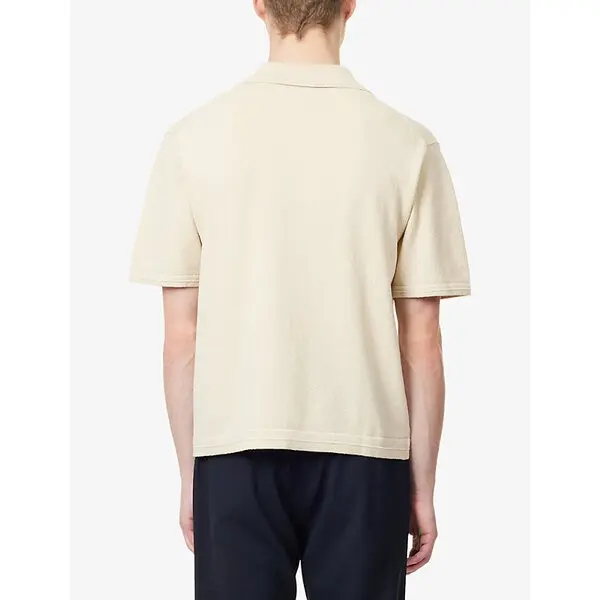 Paul Smith Open-collared Knitted Cotton-blend Shirt