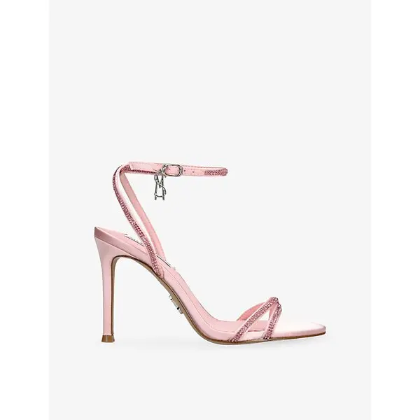 Steve Madden Juniper-r Satin Heeled Sandals - Pink