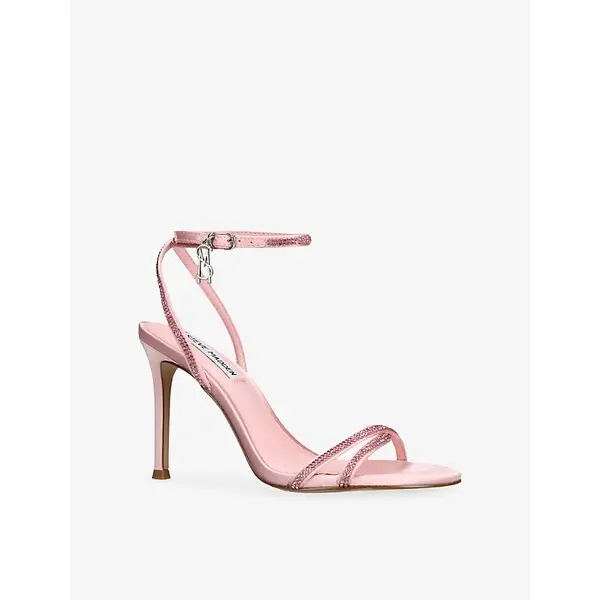 Steve Madden Juniper-r Satin Heeled Sandals - Pink
