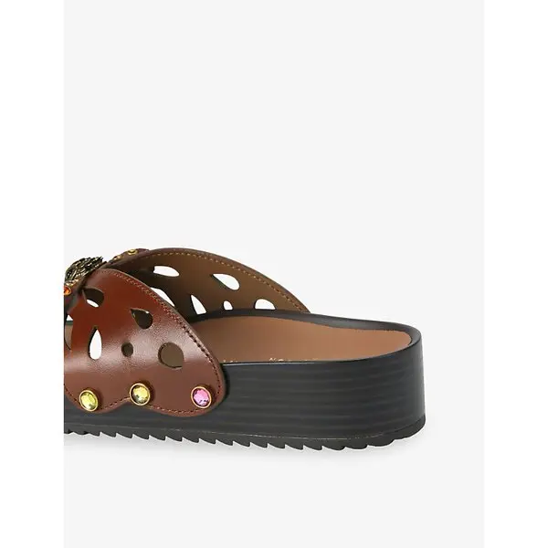 Kurt Geiger Boho Butterfly Leather Sandals
