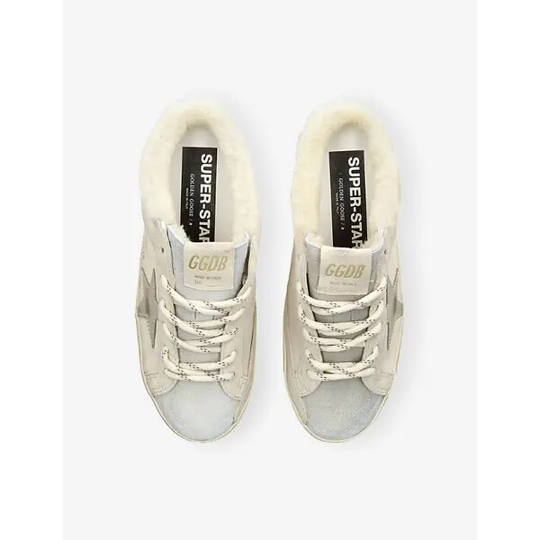 GOLDEN GOOSE Super-star Sabot Suede Trainers - Beige Oth