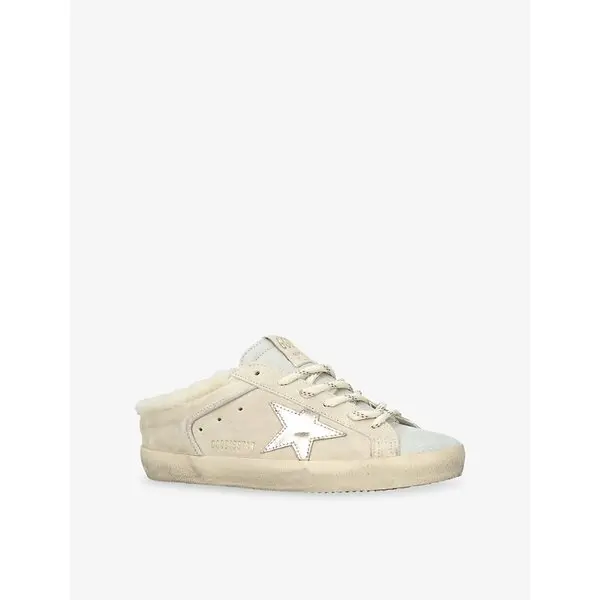 GOLDEN GOOSE Super-star Sabot Suede Trainers - Beige Oth
