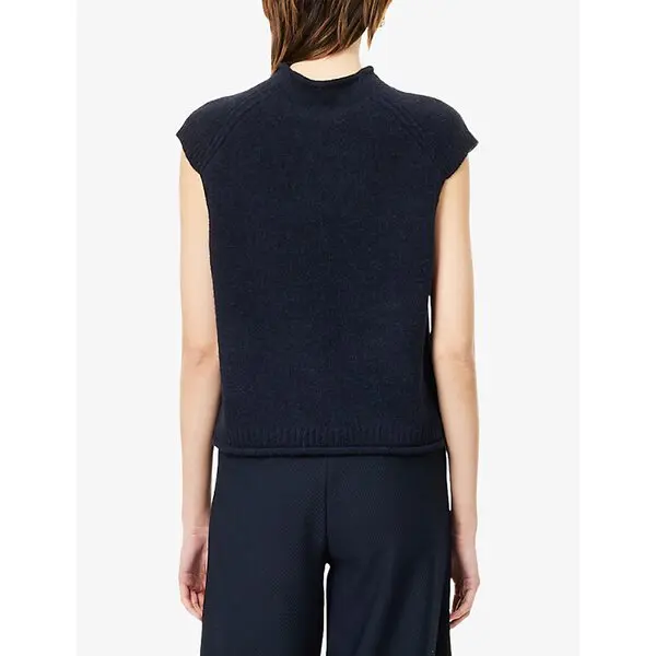 ME+EM Rolled-trim Wool-blend Vest