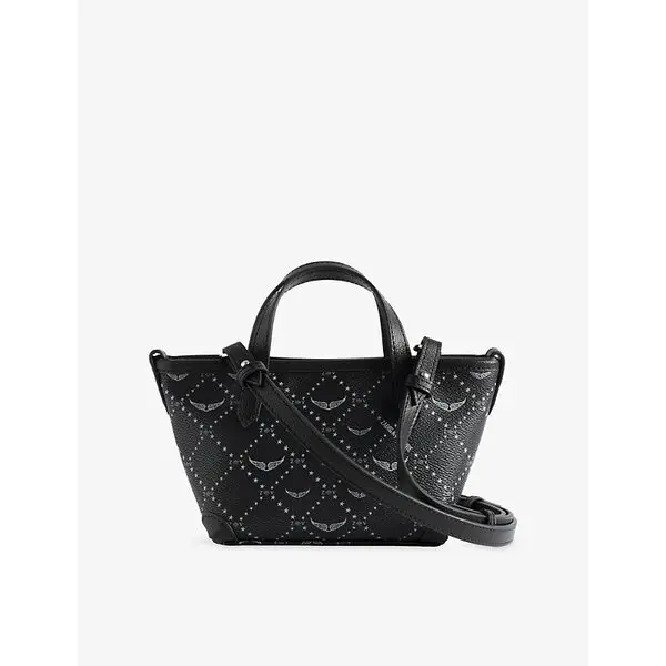 Zadig&Voltaire Monogram Nano Coated-canvas Tote Bag - Black