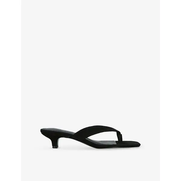 Steve Madden Tracie Suede Heeled Sandals - Black