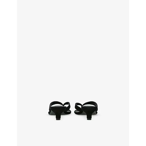 Steve Madden Tracie Suede Heeled Sandals - Black