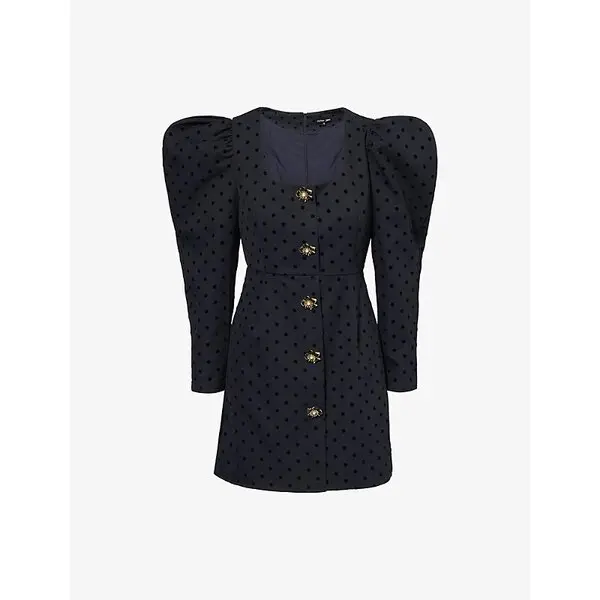 SISTER JANE Glow Spot Woven Mini Dress