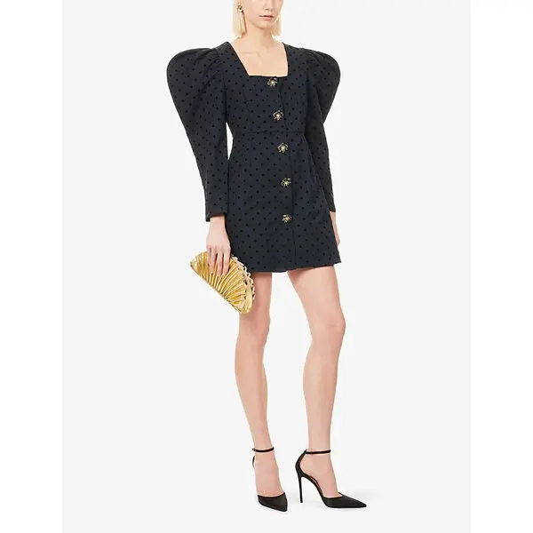 SISTER JANE Glow Spot Woven Mini Dress
