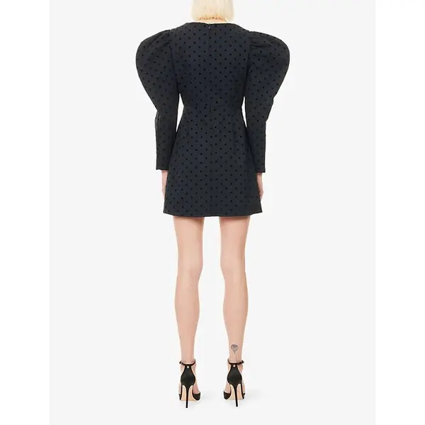 SISTER JANE Glow Spot Woven Mini Dress