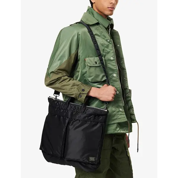 PORTER-YOSHIDA & CO Tanker Helmet Woven Top Handle Bag