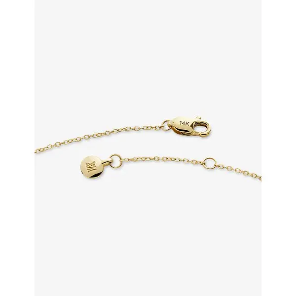 Monica Vinader Mini Initial U Stamp 14ct Solid Chain Bracelet - Gold