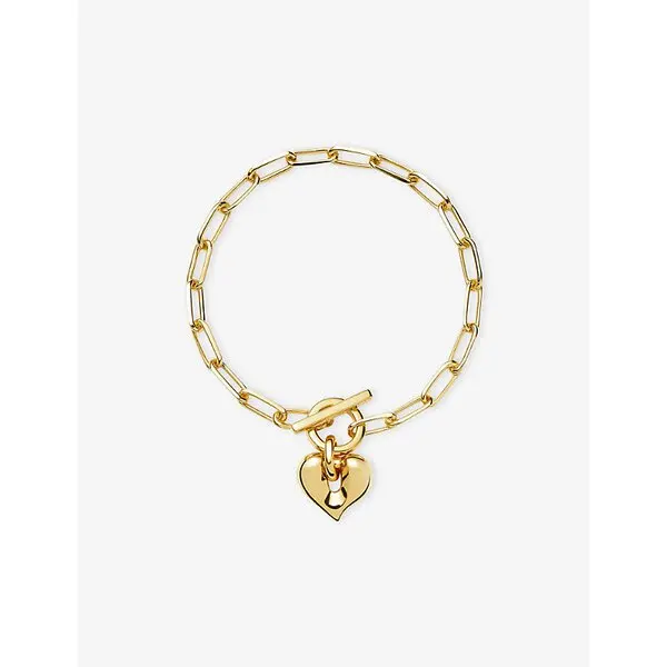 MISSOMA Molten Heart T-bar Bracelet - Gold