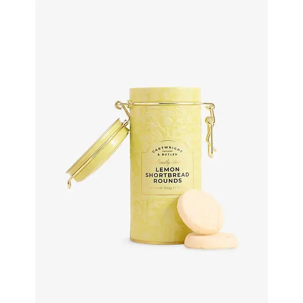 CARTWRIGHT & BUTLER Lemon Zest Shortbread Round Tin 150g