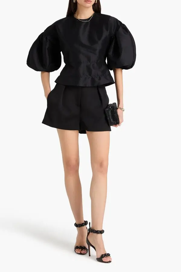 KIKA VARGAS Myrna Taffeta Top