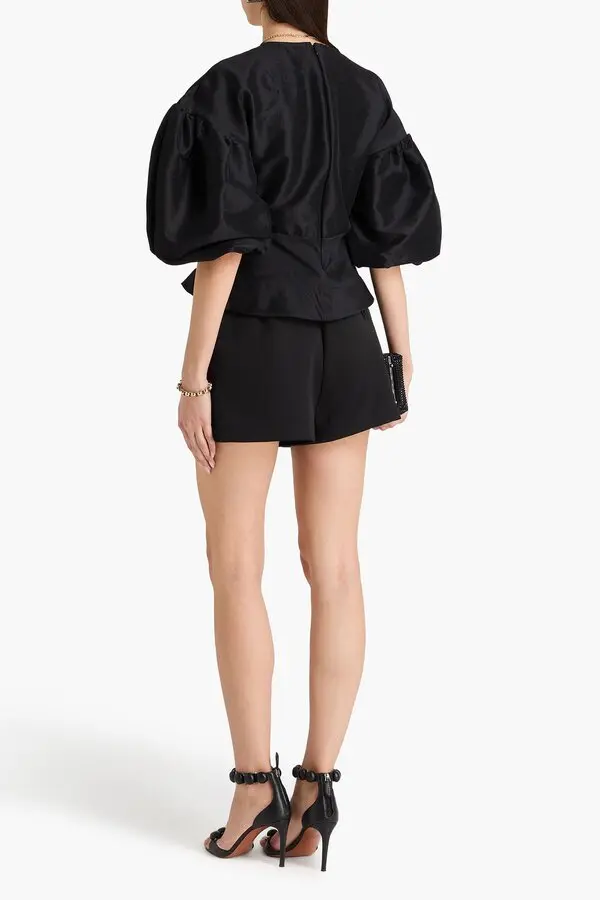 KIKA VARGAS Myrna Taffeta Top