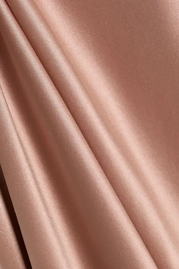 Michelle Mason Draped Silk-satin Gown - Blush